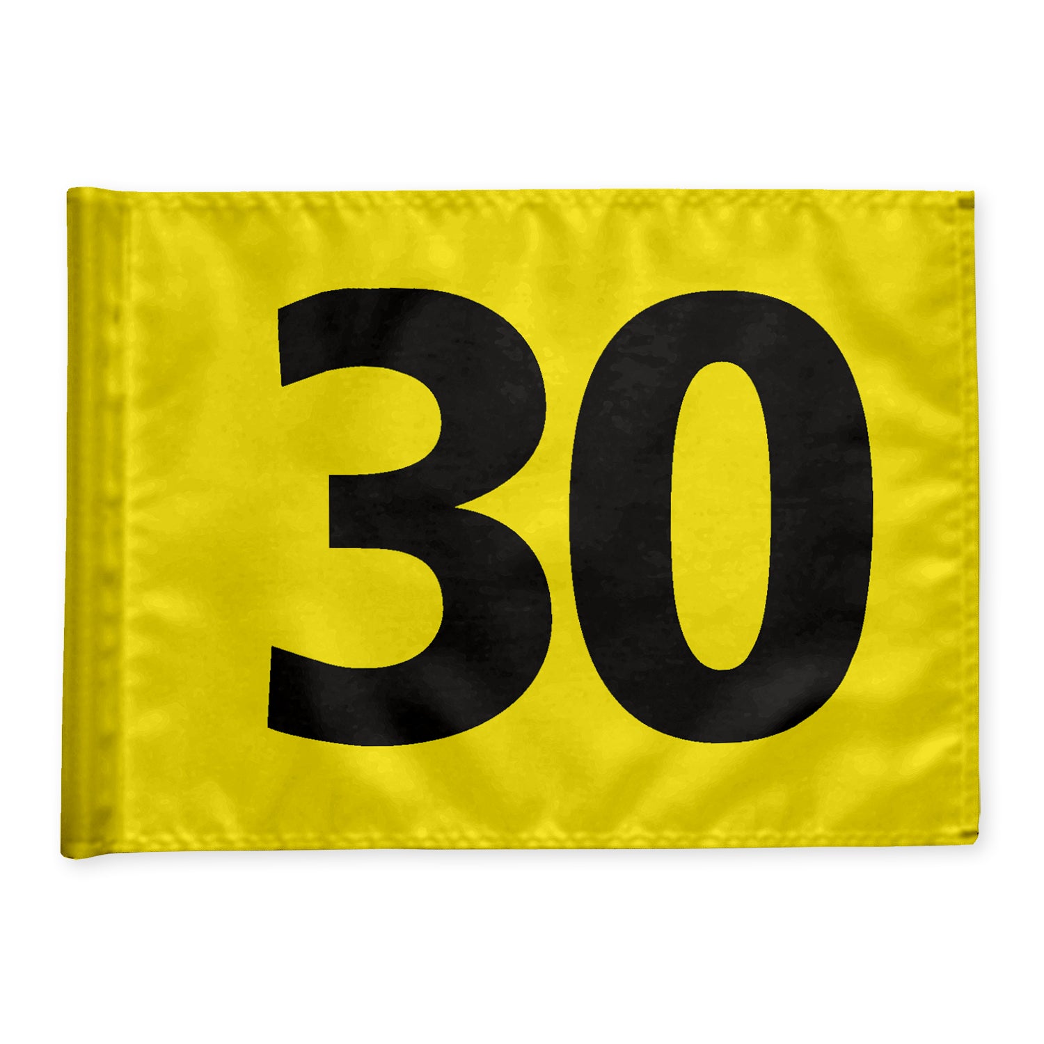 Driving range distance marker flag 30 m, yellow with black digits ...